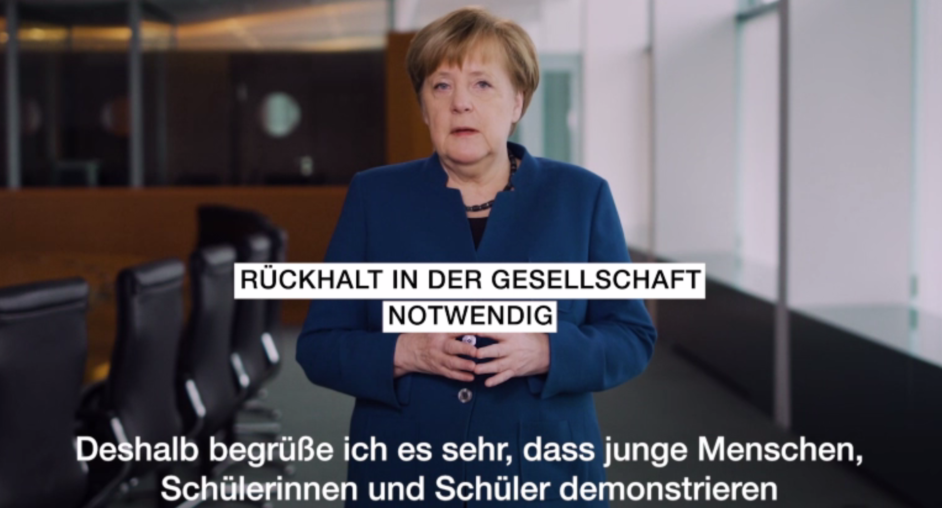 Merkel encourages school strikes for climate, upsetting her own party ...